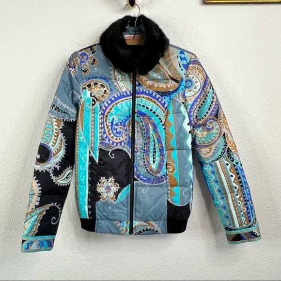 Leonard Paris | Jackets & Coats | Leonard Paris Mink Down Paisley Aw 3 ...